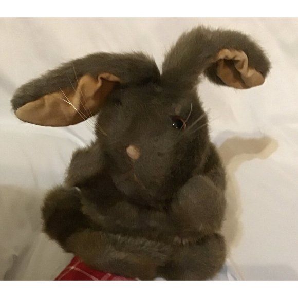 Toys | Vintage Dakin 1985 Brown Bunny Rabbit Hand Puppet Plush Stuffed 13 | Poshmark